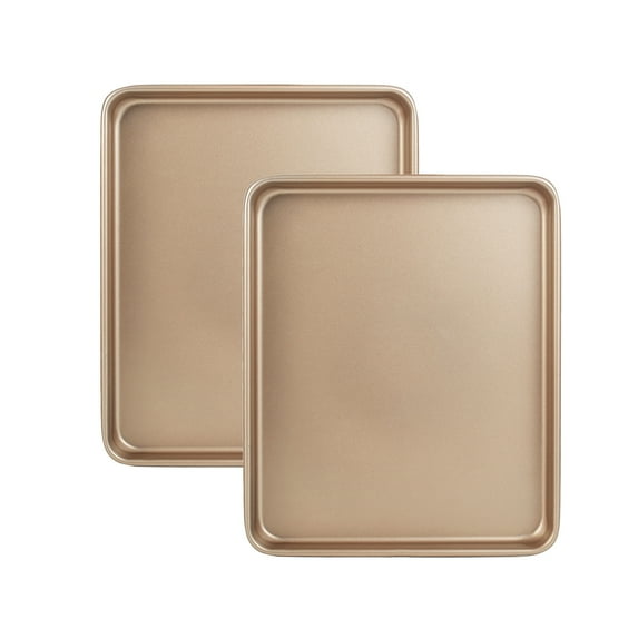 13 Inch Baking Pans Nonstick Set of 2, Walooza 13 X 11 X 1 Inch Cookie ...