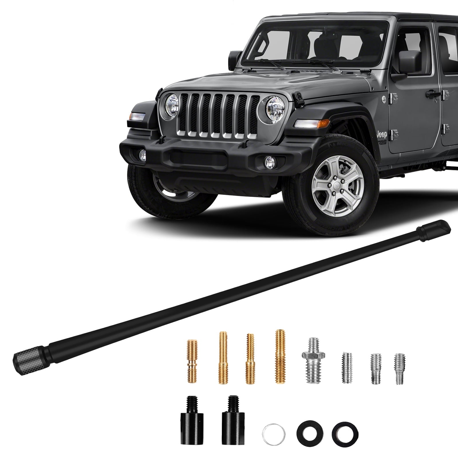 13 Inch Car Radio Antenna Fit for 2007-2024 Jeep Wrangler JK JKU JL JLU ...