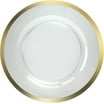 Impresserve 13-inch Disposable Charger Plates Clear Gold Rim for ...