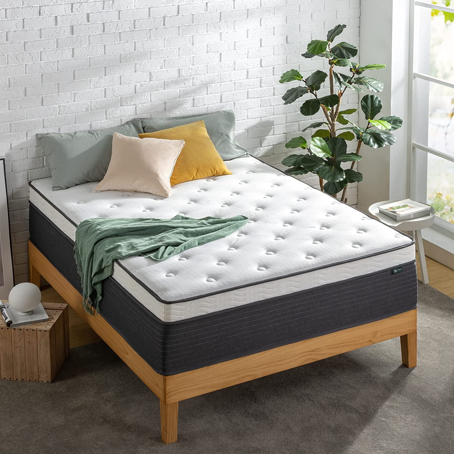 13 Inch Comfort Essential Pocket Spring Hybrid Mattress, Full, Pressure ...