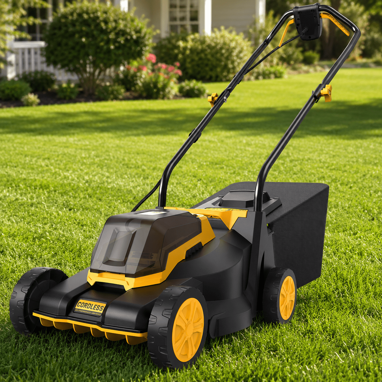 13-inch Cordless Lawn Mower, Compatible with Dewalt 20V MAX Battery, 3 ...