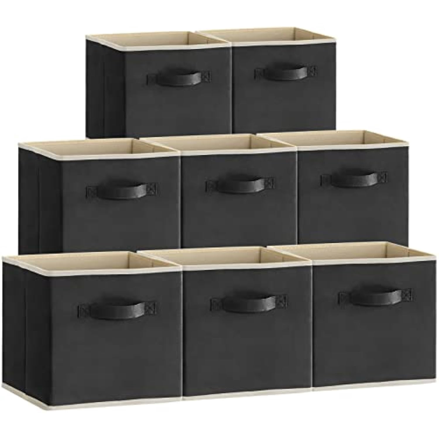 13 Inch Cube Storage Bins, Storage Cubes Foldable Medium Decorative ...