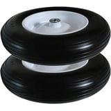 13 Inch Flat Free Wheels Tires 4.00-6 Solid Replacement with Universal ...