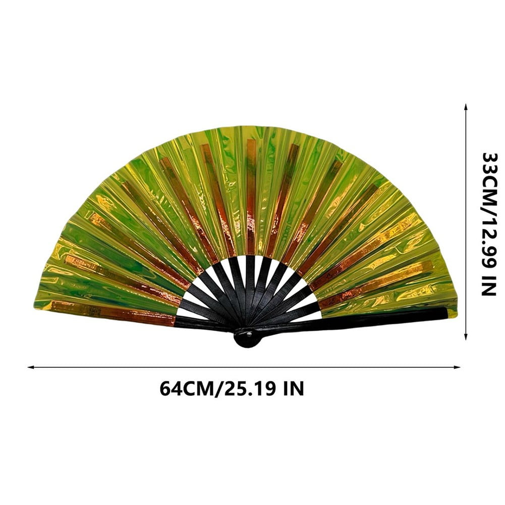 13 Inch Foldable Fan Hand Fan Colours Clap Fans Dancing Large Foldable ...