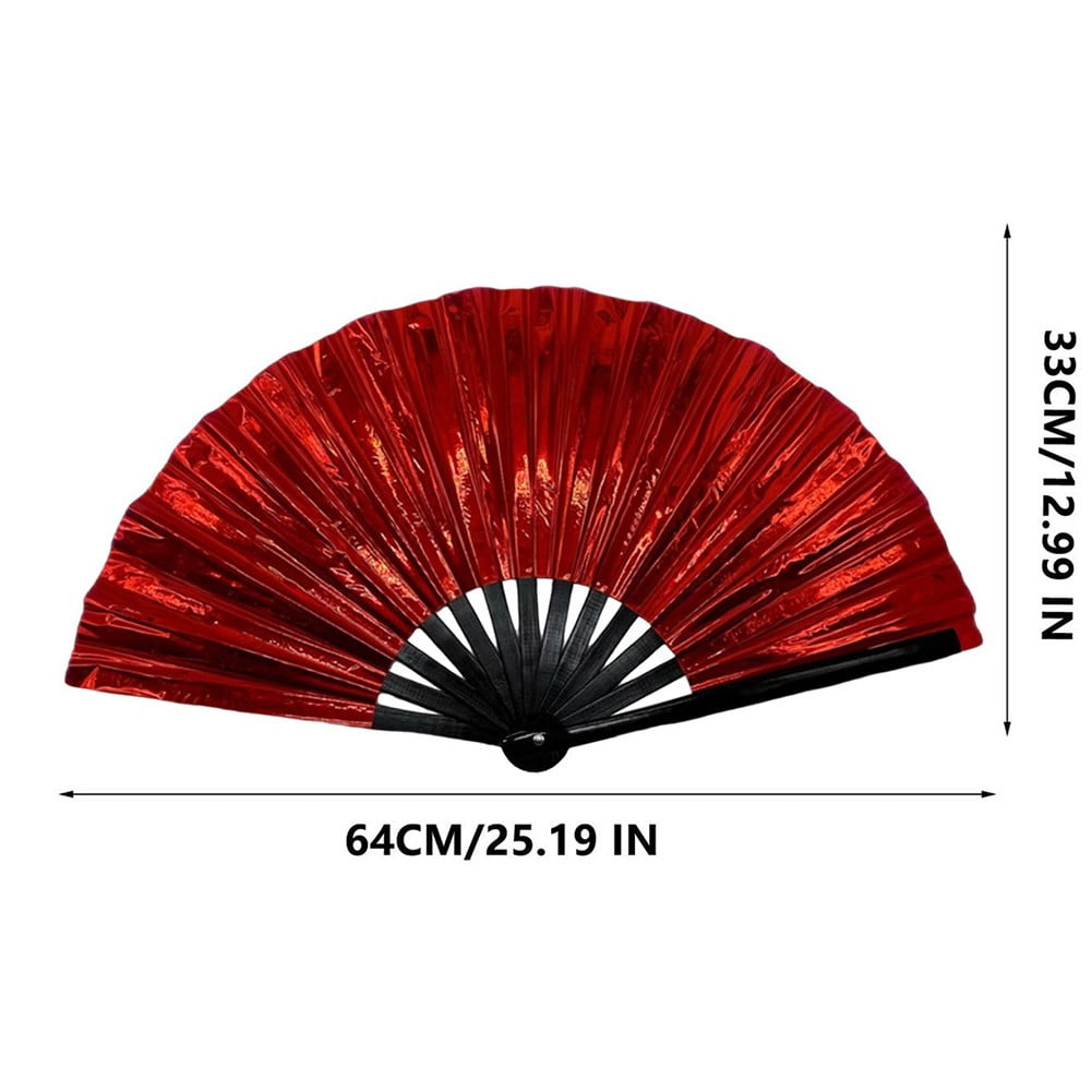 13 Inch Foldable Fan Hand Fan Colours Clap Fans Dancing Large Foldable ...