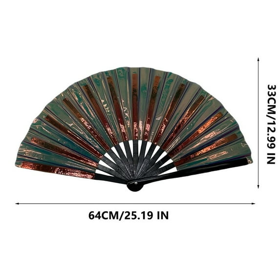 13 Inch Foldable Fan Hand Fan Colours Clap Fans Dancing Large Foldable ...