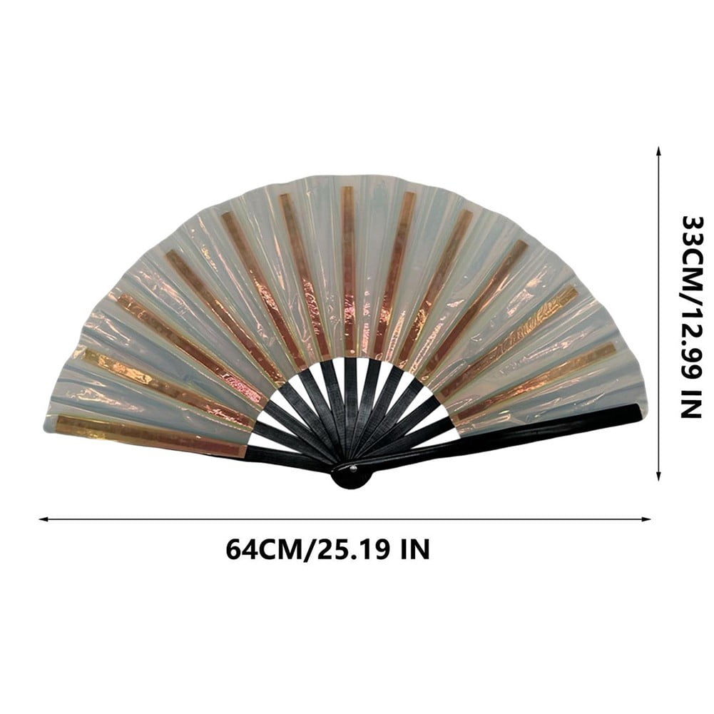 13 Inch Foldable Fan Hand Fan Colours Clap Fans Dancing Large Foldable ...