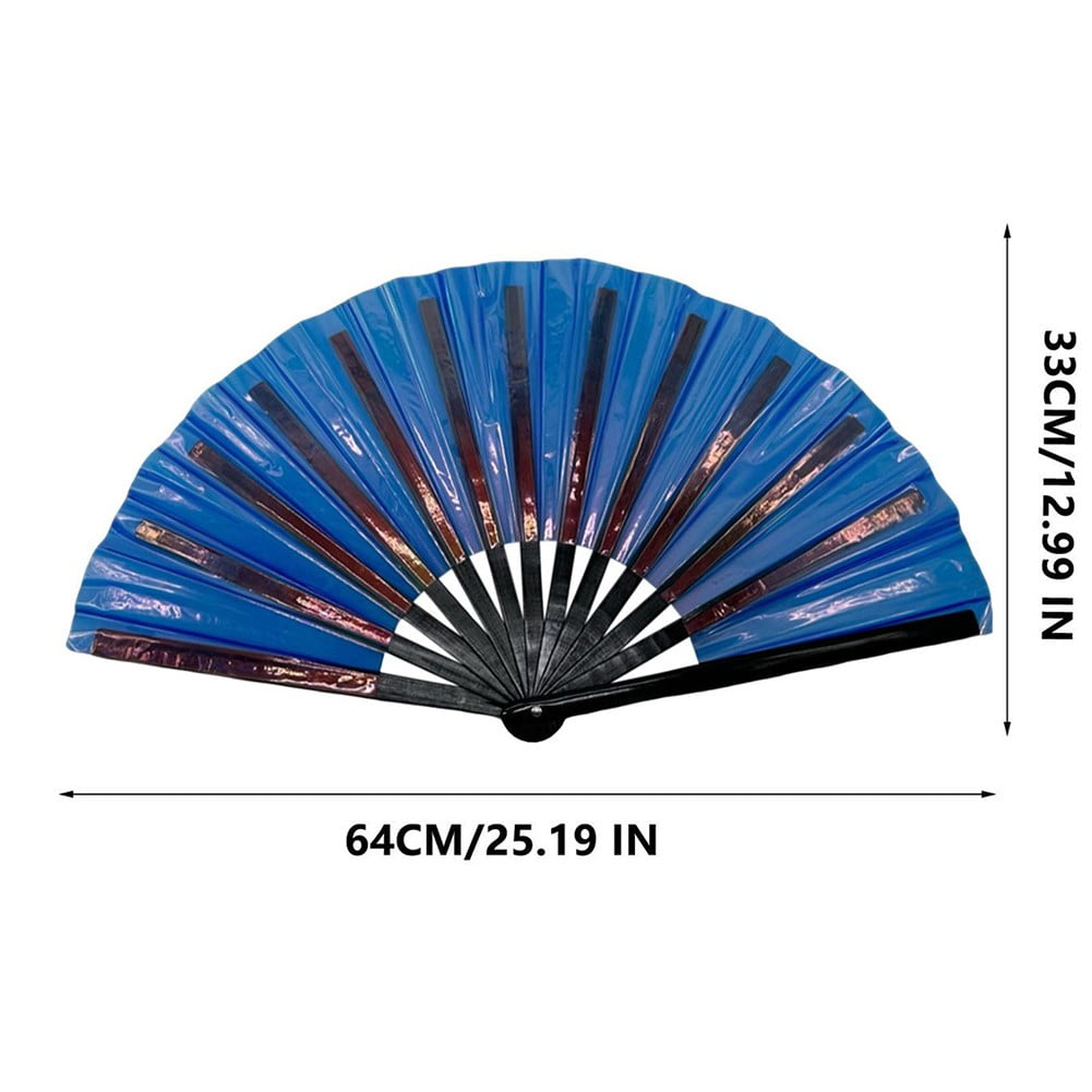 13 Inch Foldable Fan Hand Fan Colours Clap Fans Dancing Large Foldable ...