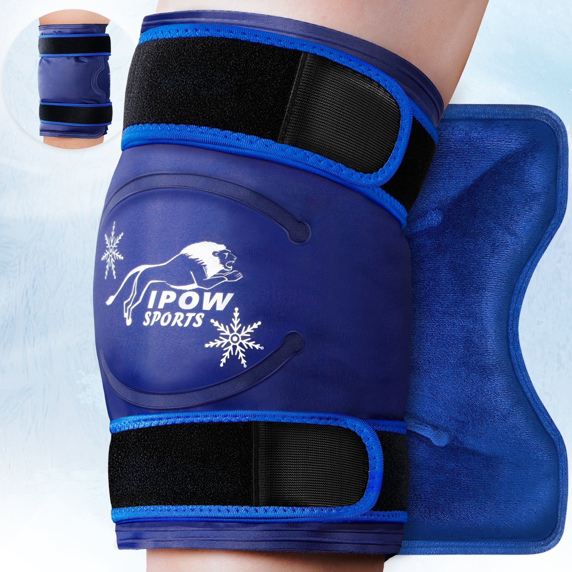 13-Inch Knee Ice Pack Wrap, Reusable Cold Therapy Gel Pack for Recovery ...