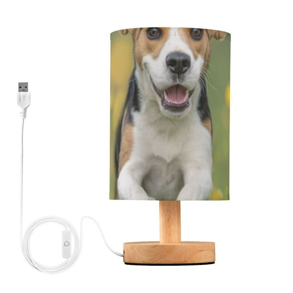 13 Inch LED Table Lamp With USB Power For Nightstand Living Room ...