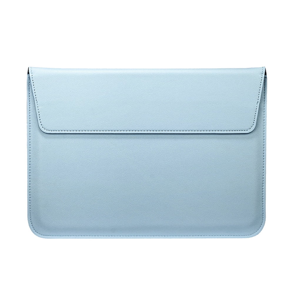 13 Inch Laptop Stand Sleeve Case, Faux Leather, Envelope Bag Transverse ...