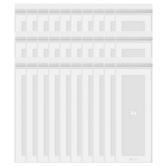 13-Inch Long Freezer Bags, Double Seal Reusable Produce Bags, Easy Open ...