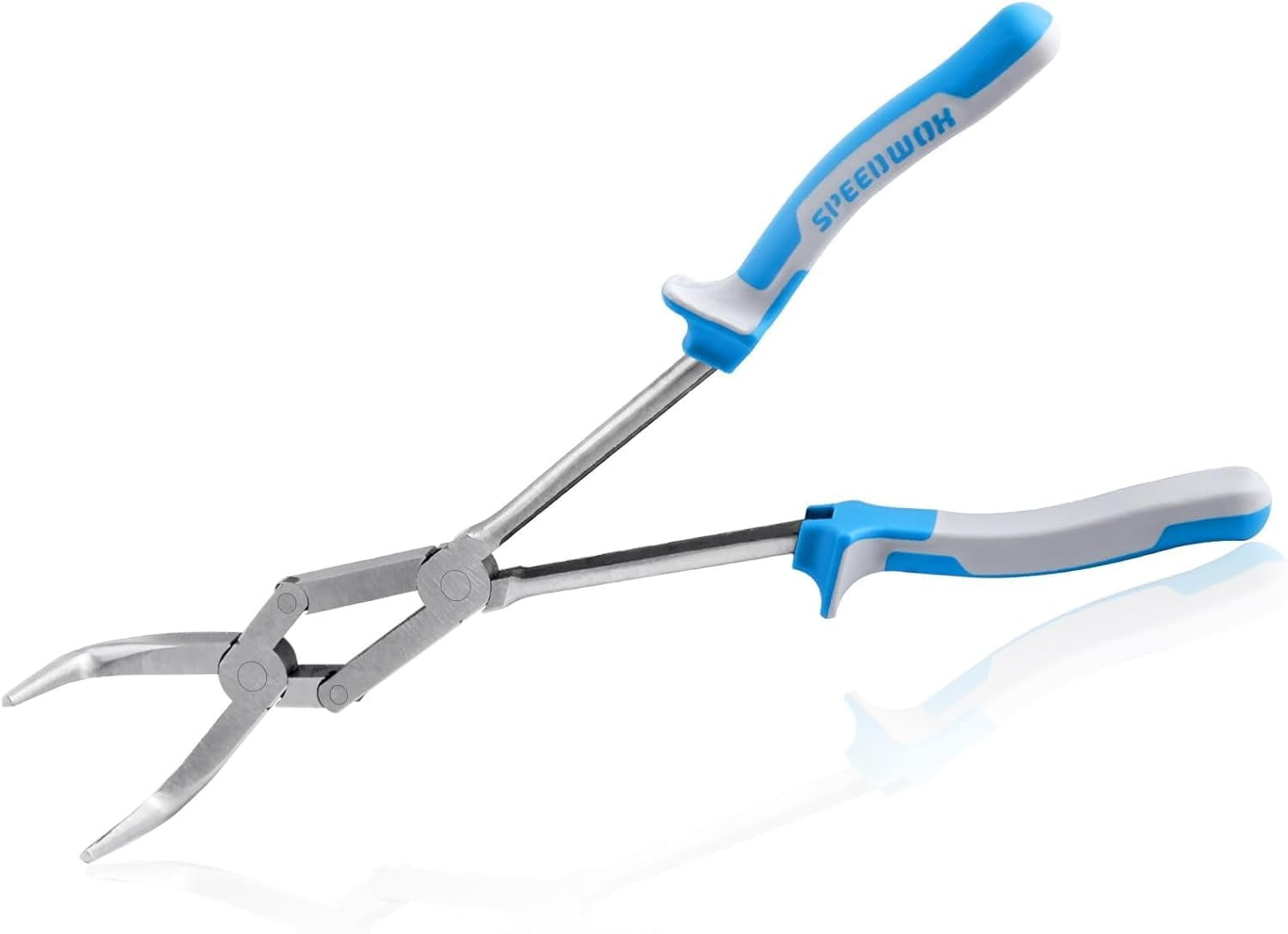 13-Inch Long Reach Double Joint Bent Long Nose Pleirs 90°Dual Pivot ...