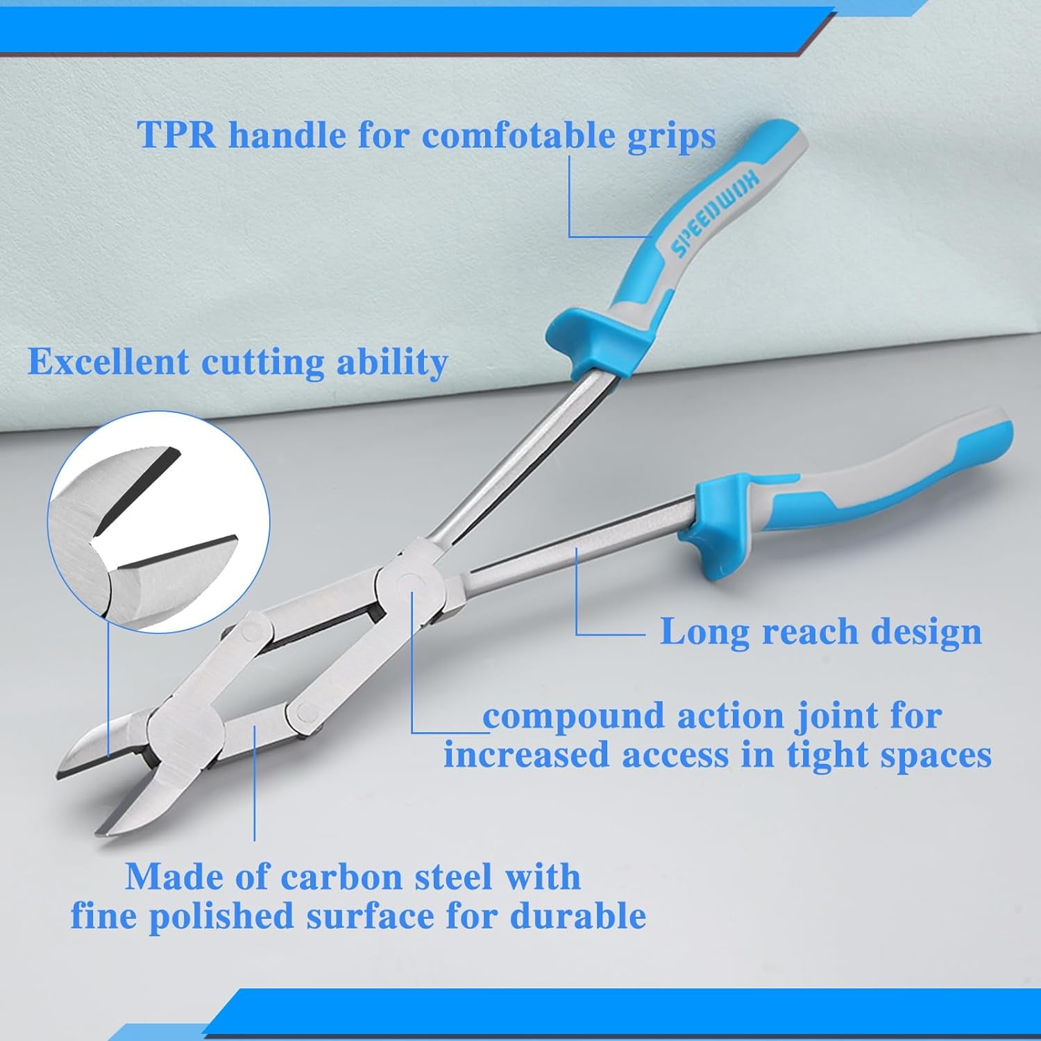 13-Inch Long Reach Double Joint Side Cutter Double-Joint Side Cutters ...