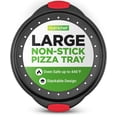13-Inch Nonstick Pizza Tray - Round Carbon Steel Non-Stick Pizza Pan ...