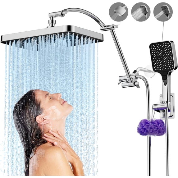 13 Inch Rain Shower Extension Arm 19 Inch, Shower High Showerheads ...