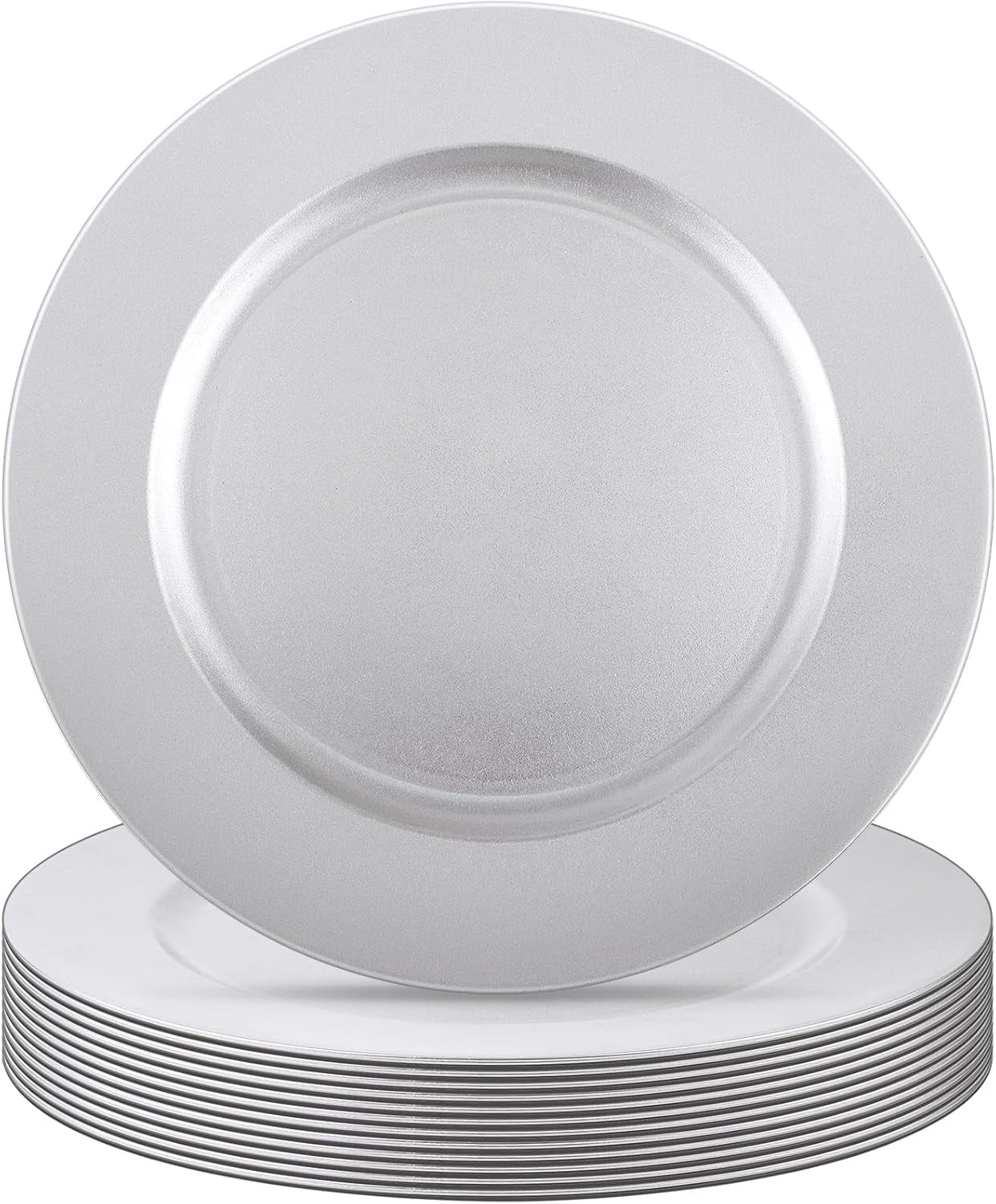 13 Inch Round Charger Plates Bulk Wedding Chargers Plastic Plate Dinner ...