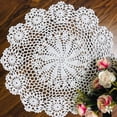 13 Inch Round Handmade Cotton Crochet Lace Doily Doilies Tablecloths ...