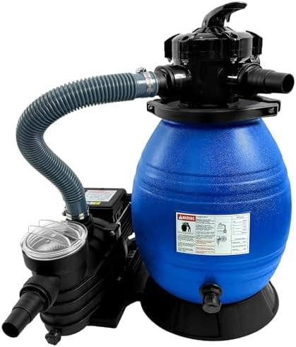 13 Inch Sand Filter Pump for Above Ground Pool Complete System 3/4 HP ...