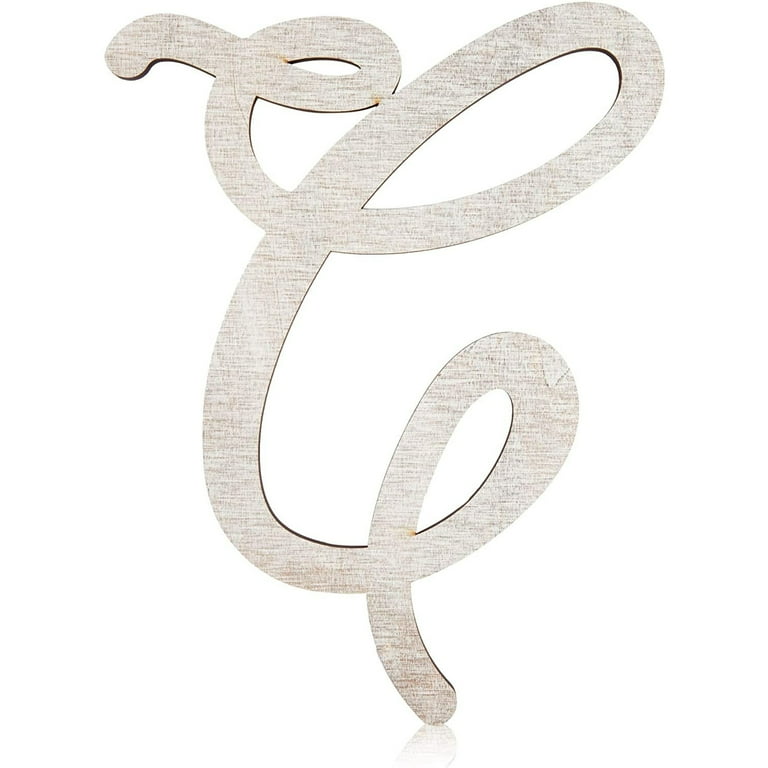 Wooden Monogram Letter C Wooden Monogram Alphabet Letters, Letter C
