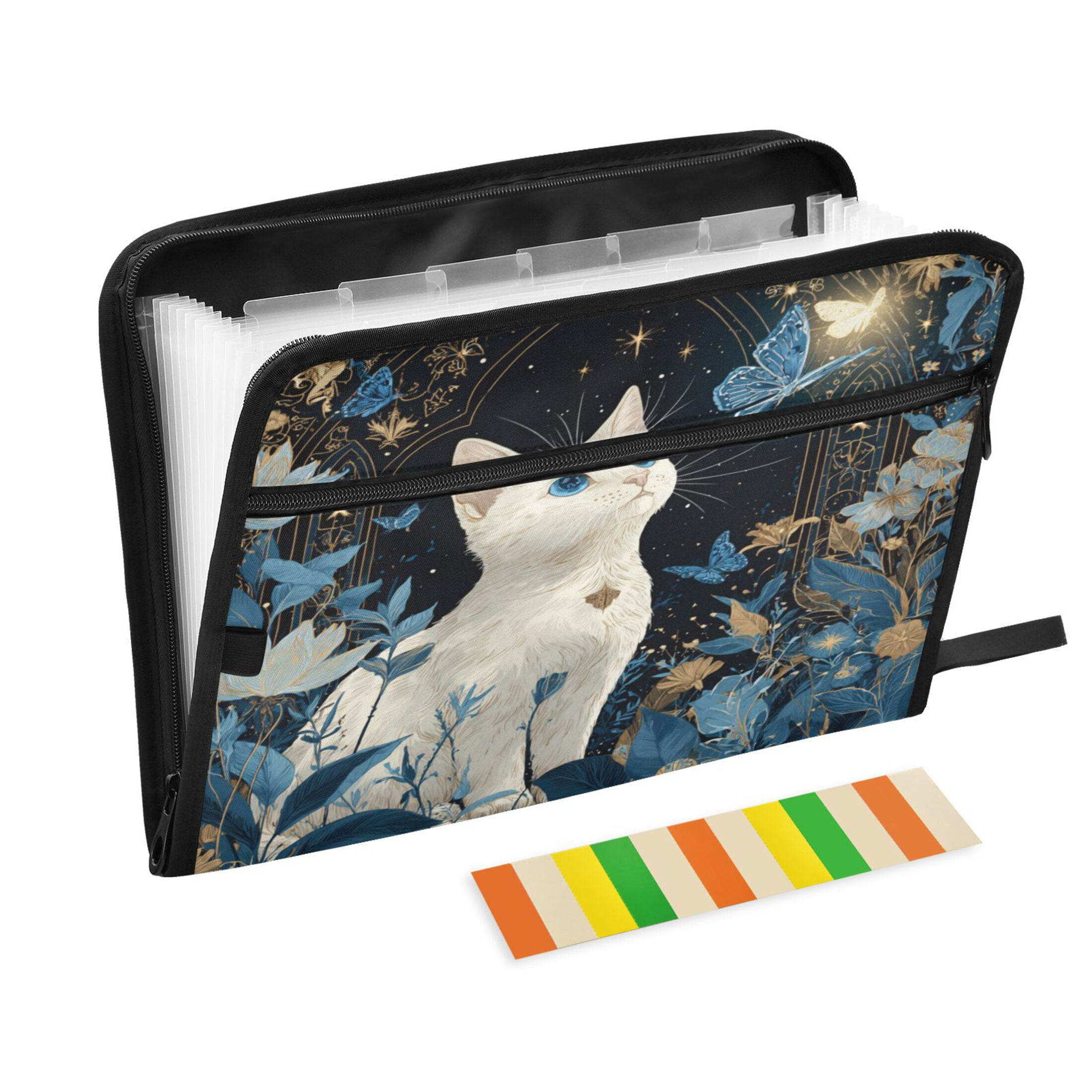 13 Individual Pockets Organ Folder Waterproof A4 Size File Folder Home Work Office Categorized ...