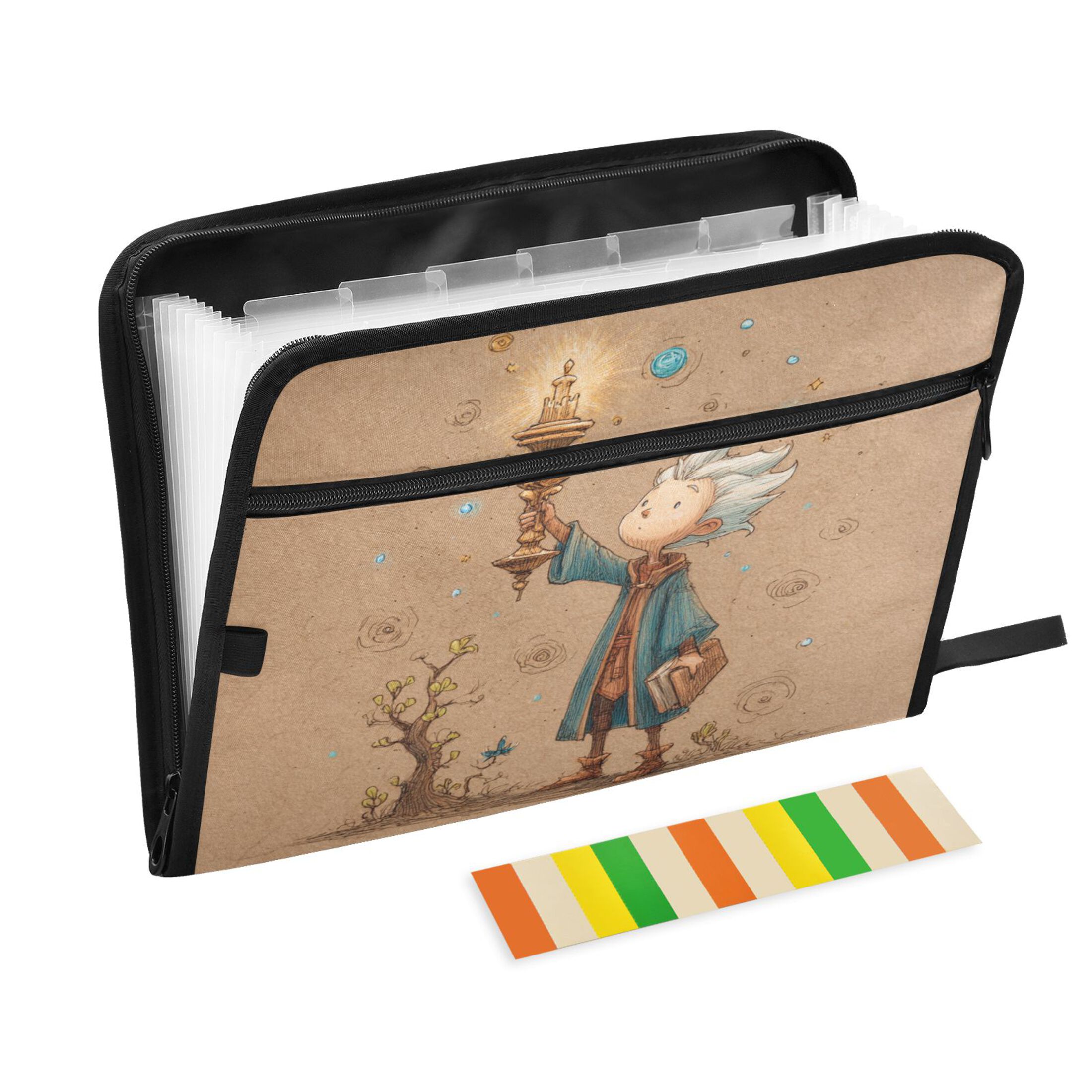 13 Individual Pockets Organ Folder Waterproof A4 Size File Folder Home ...