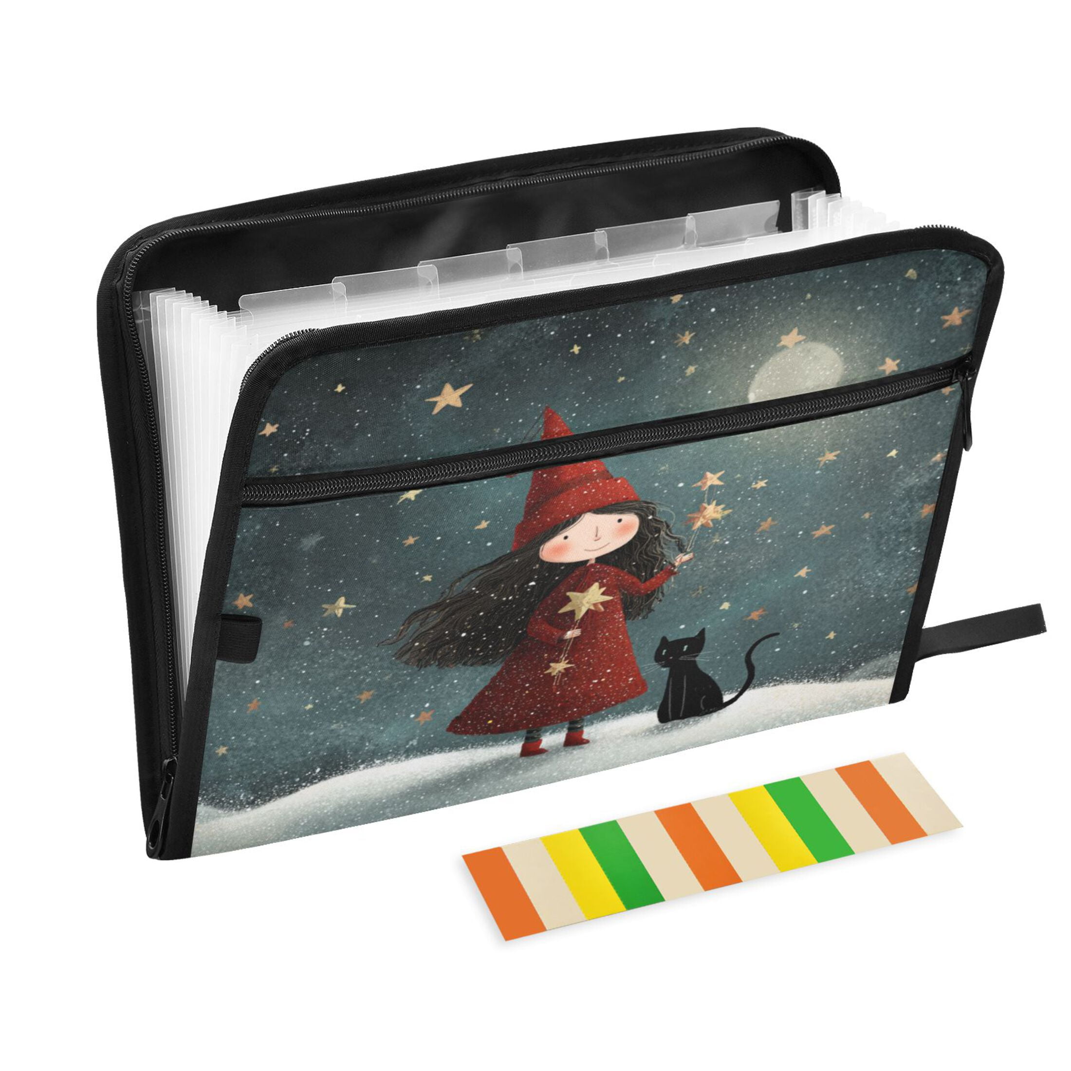 13 Individual Pockets Organ Folder Waterproof A4 Size File Folder Home Work Office Categorized ...