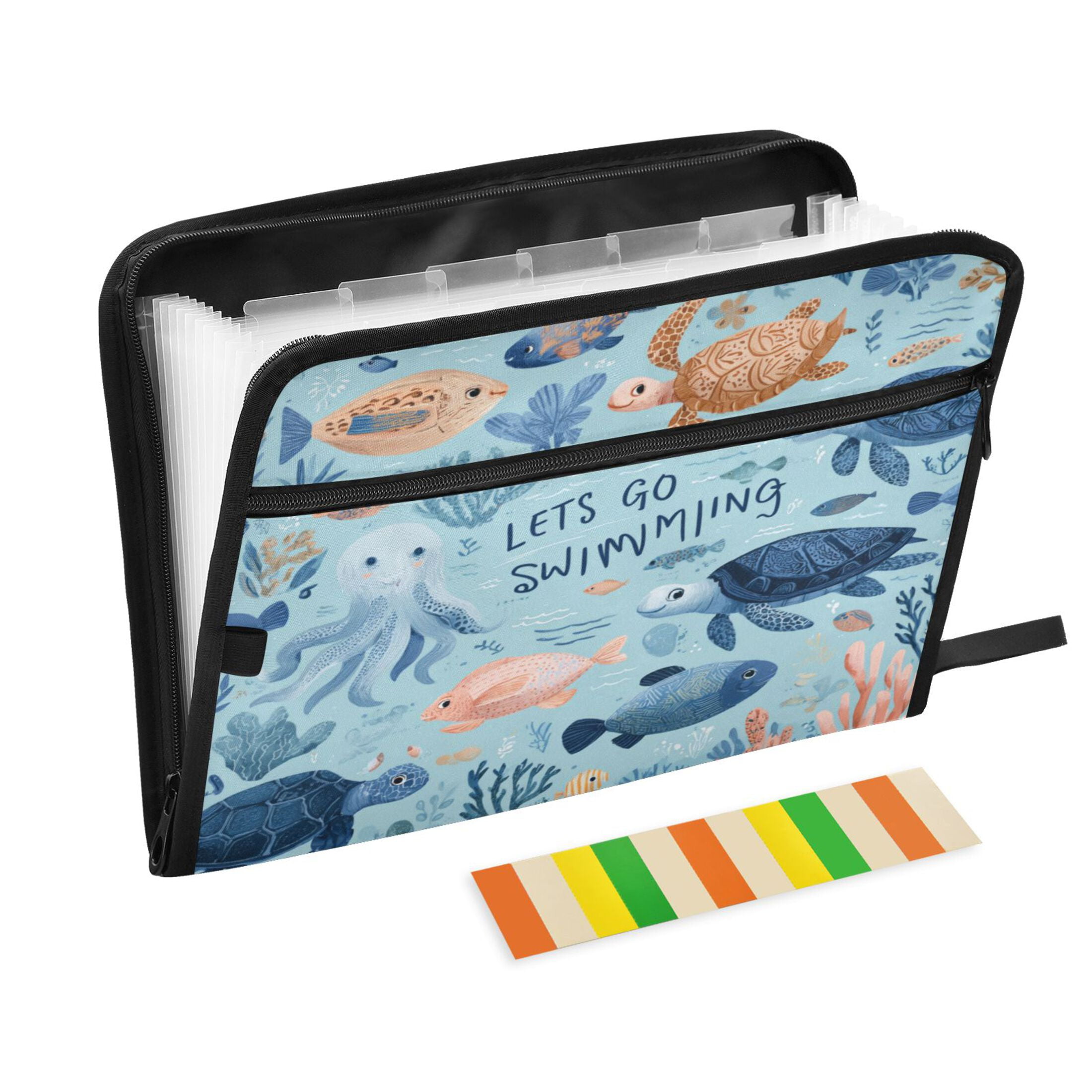13 Individual Pockets Organ Folder Waterproof A4 Size File Folder Home ...