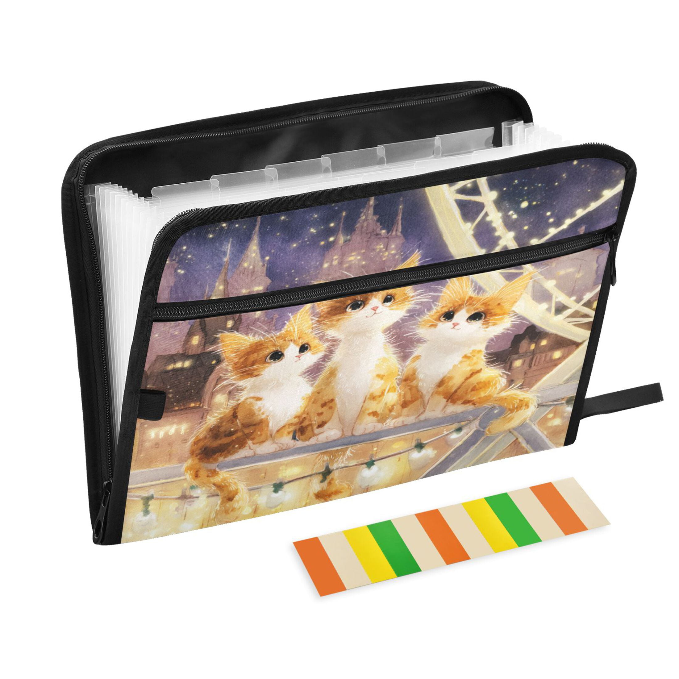 13 Individual Pockets Organ Folder Waterproof A4 Size File Folder Home ...