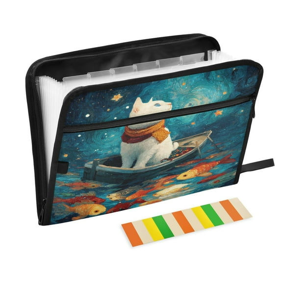 13 Individual Pockets Organ Folder Waterproof A4 Size File Folder Home ...