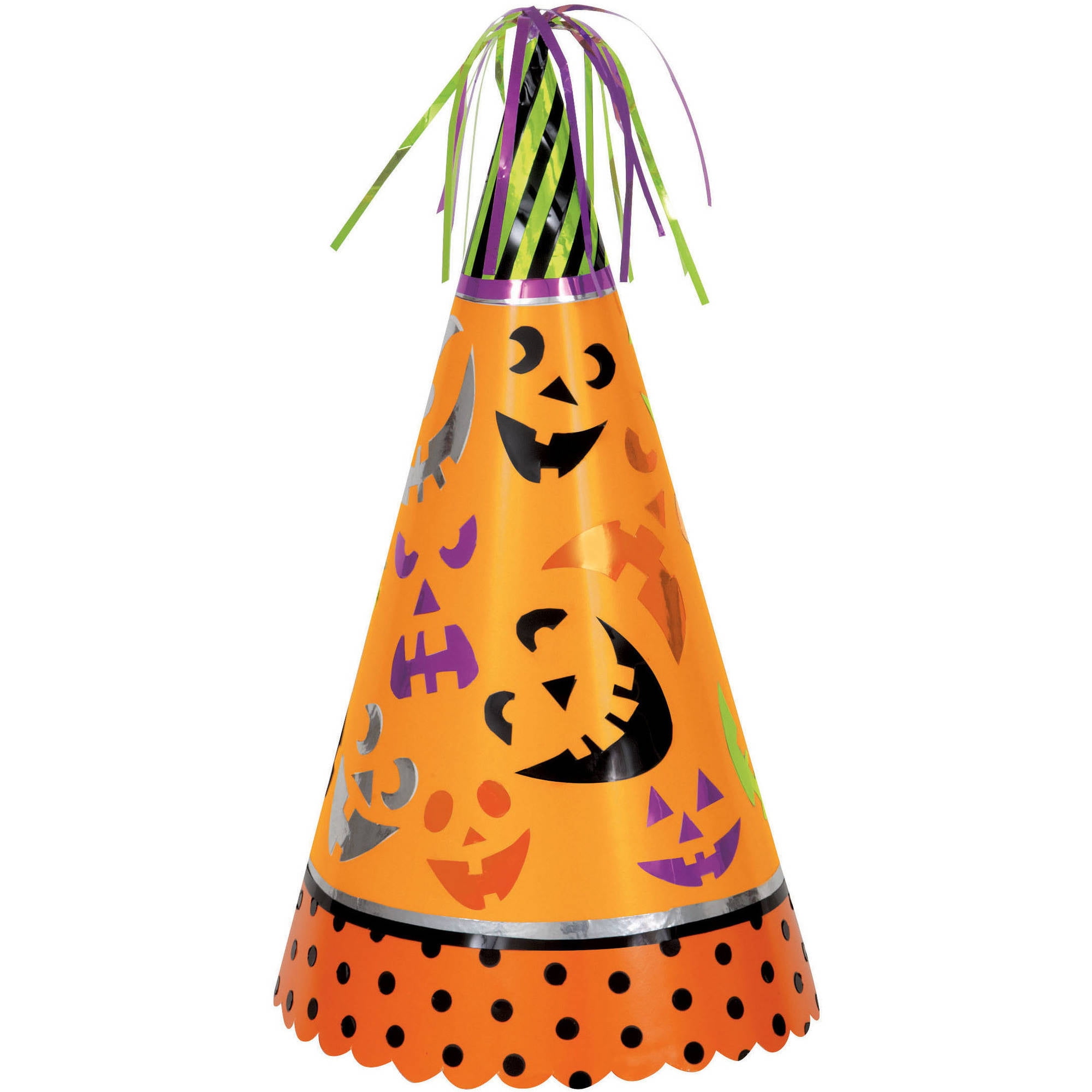 13" Jumbo Pumpkin Faces Halloween Party Hat - Walmart.com