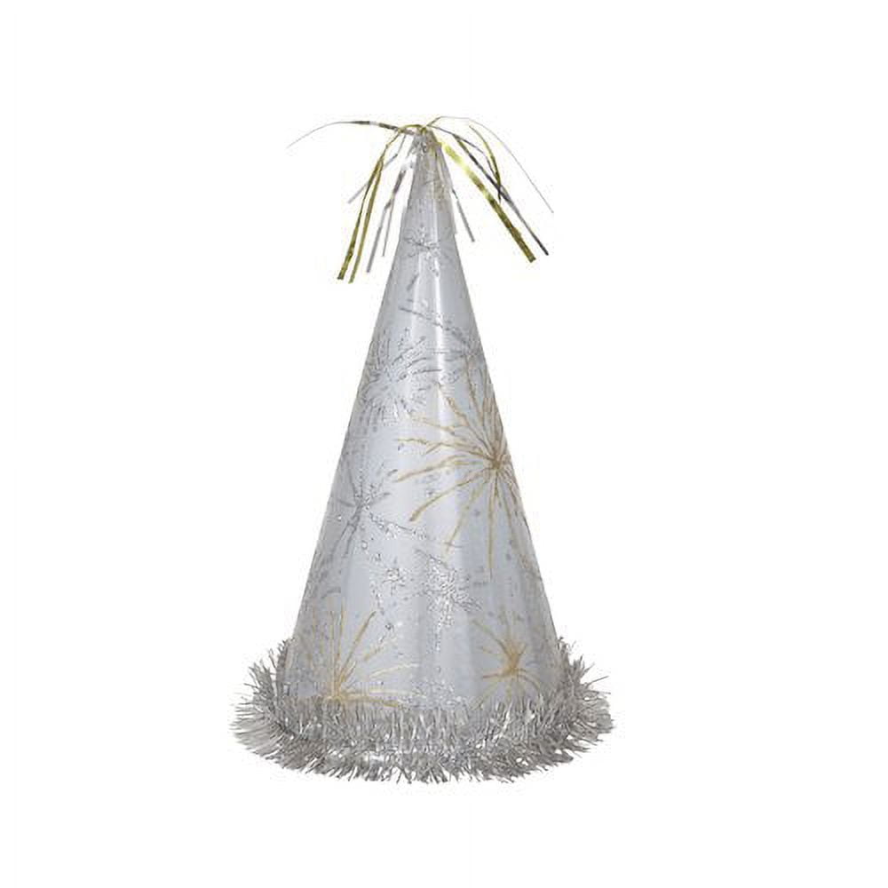 13" Jumbo Silver and Gold Party Hat - Walmart.com