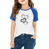 13 Kid Girl Boy Tops Shirts Boys Girls Kids Tee - Cute Heart Print ...