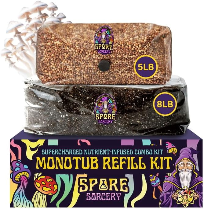 13 LB Monotub Refill Kit | Includes: 5 LB Sterilized Milo Sorghum Grain ...