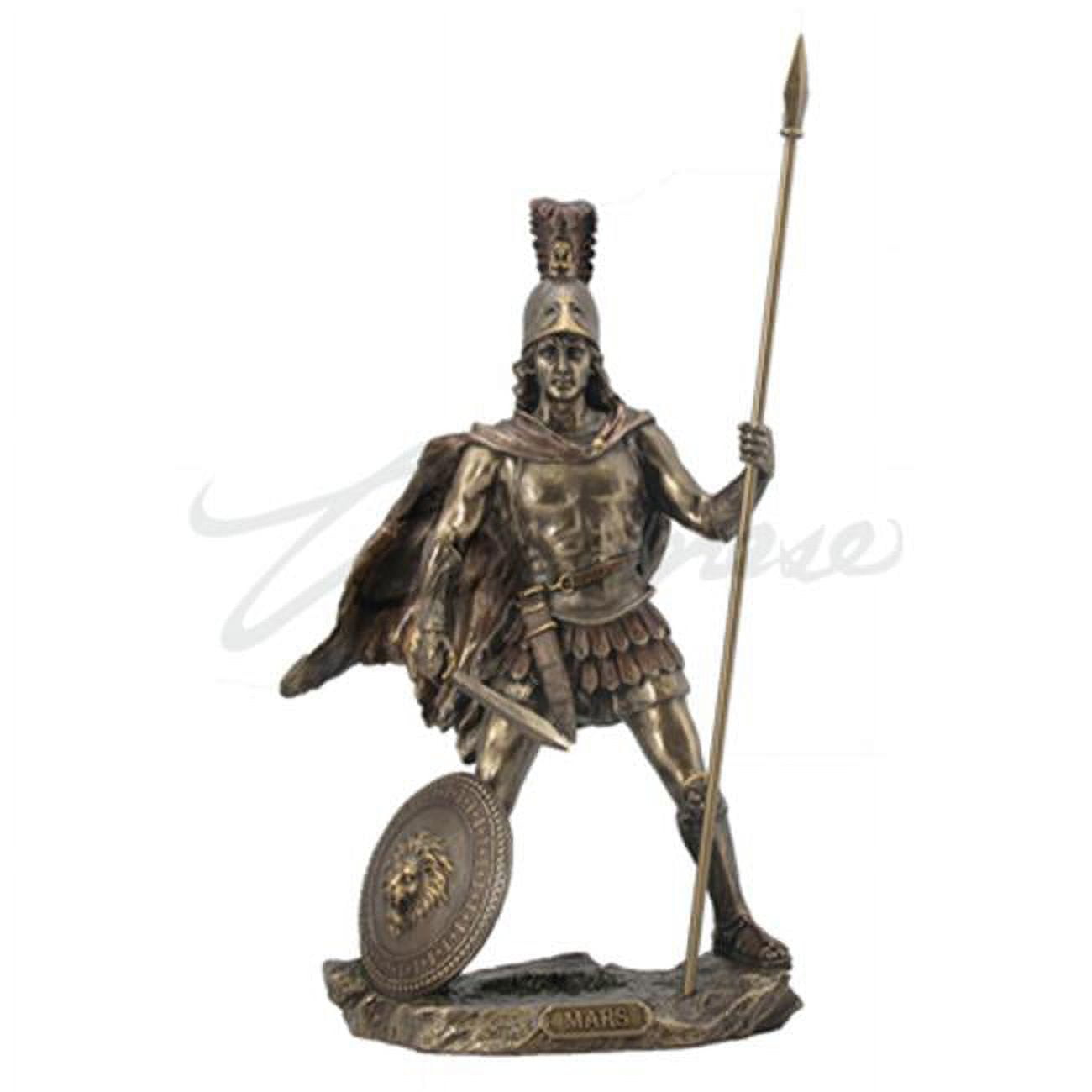 13" Mars God of War Greek Mythology Sword Spear Statue Sculpture Bronze ...