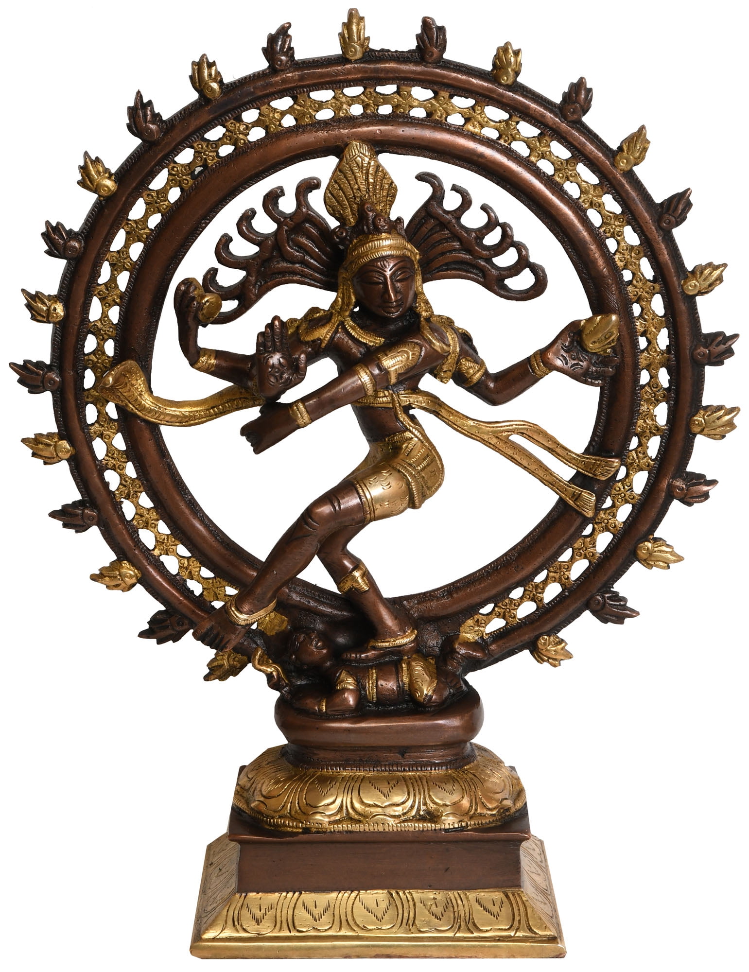 13" Nataraja Brass Sculpture | Handmade | Made in India - Brass Statue ...