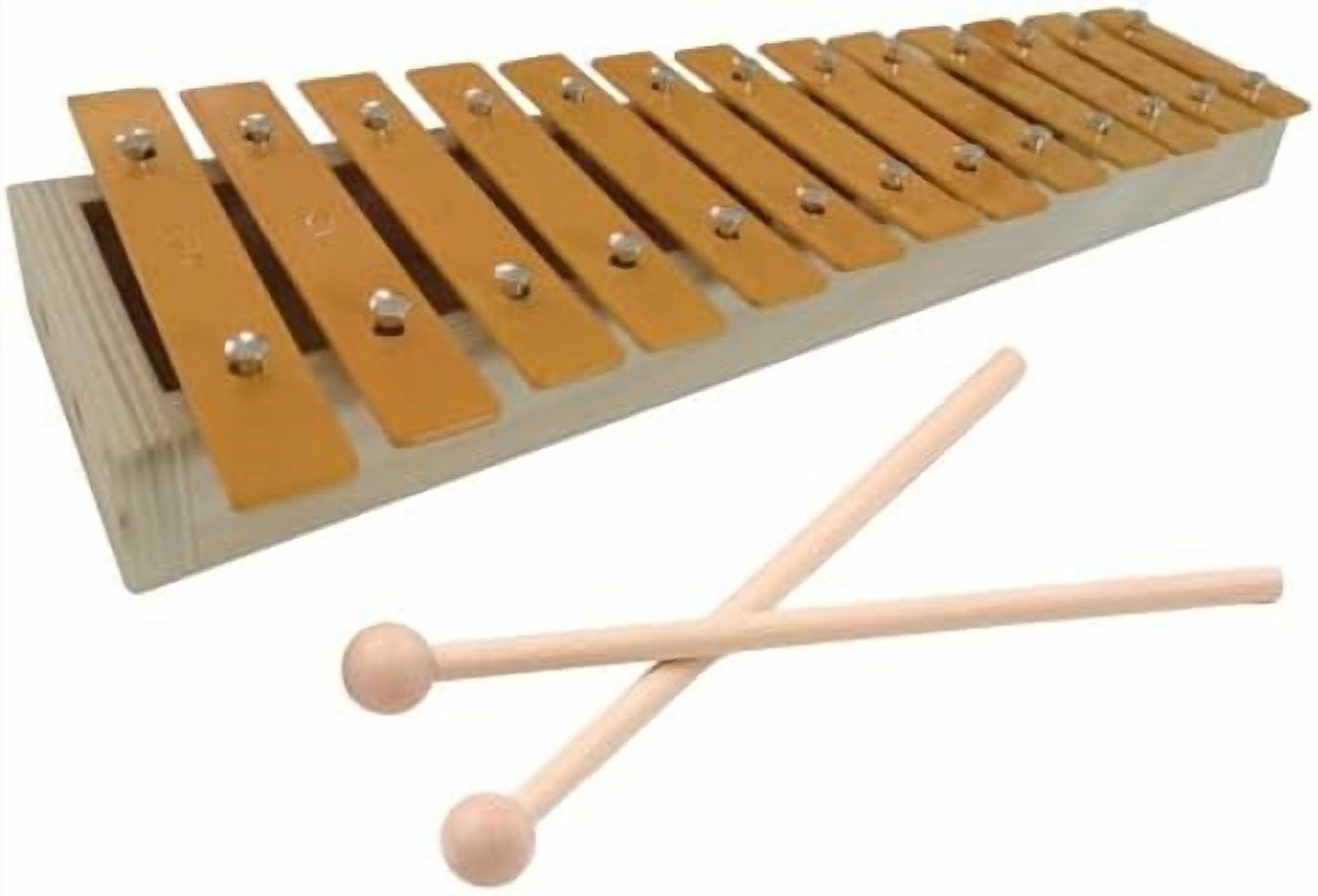 13 Notes Glockenspiel Classic Wood Color Xylophone Metal Keys ...