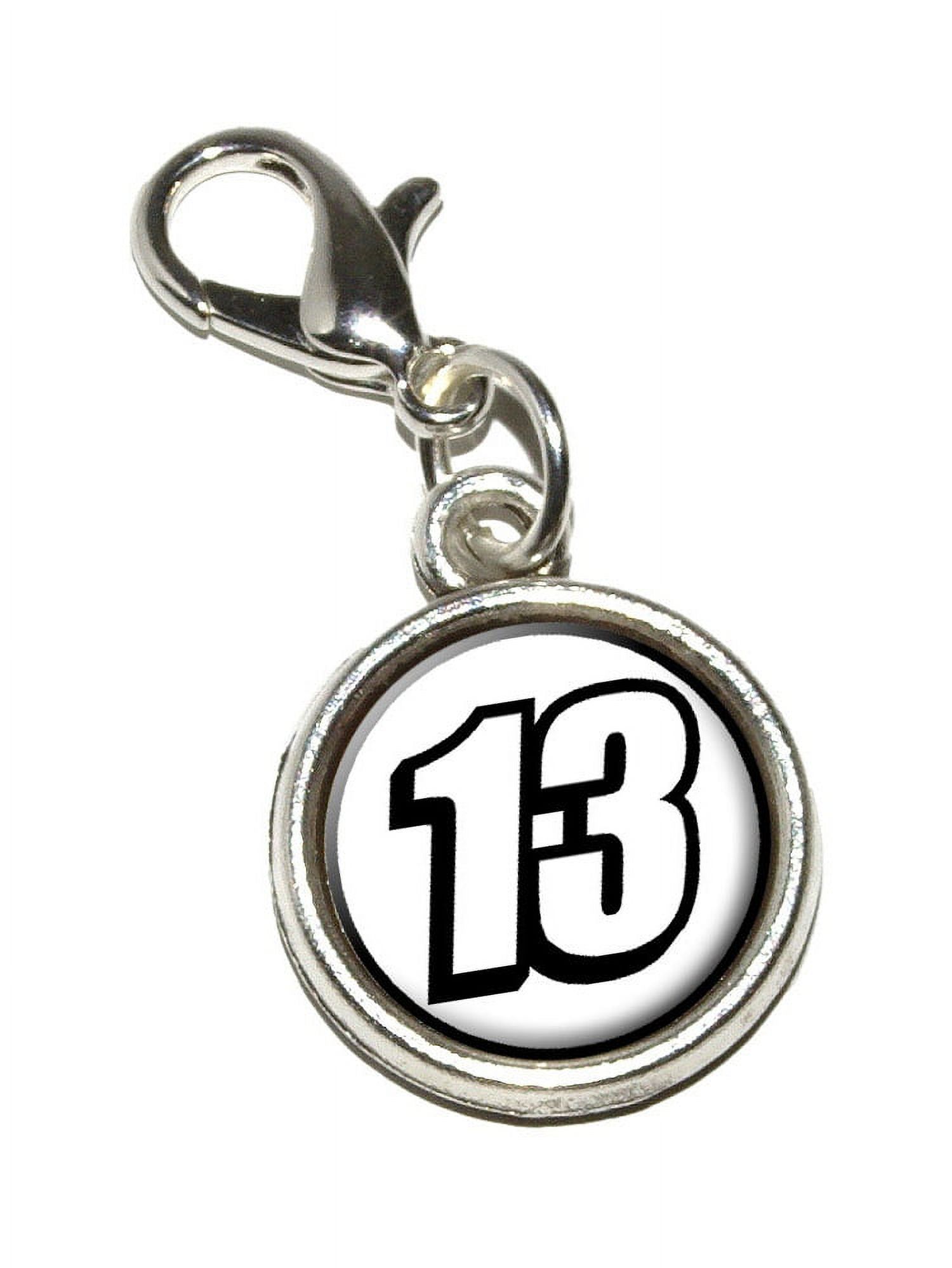13 Number Thirteen Bracelet Charm - Walmart.com