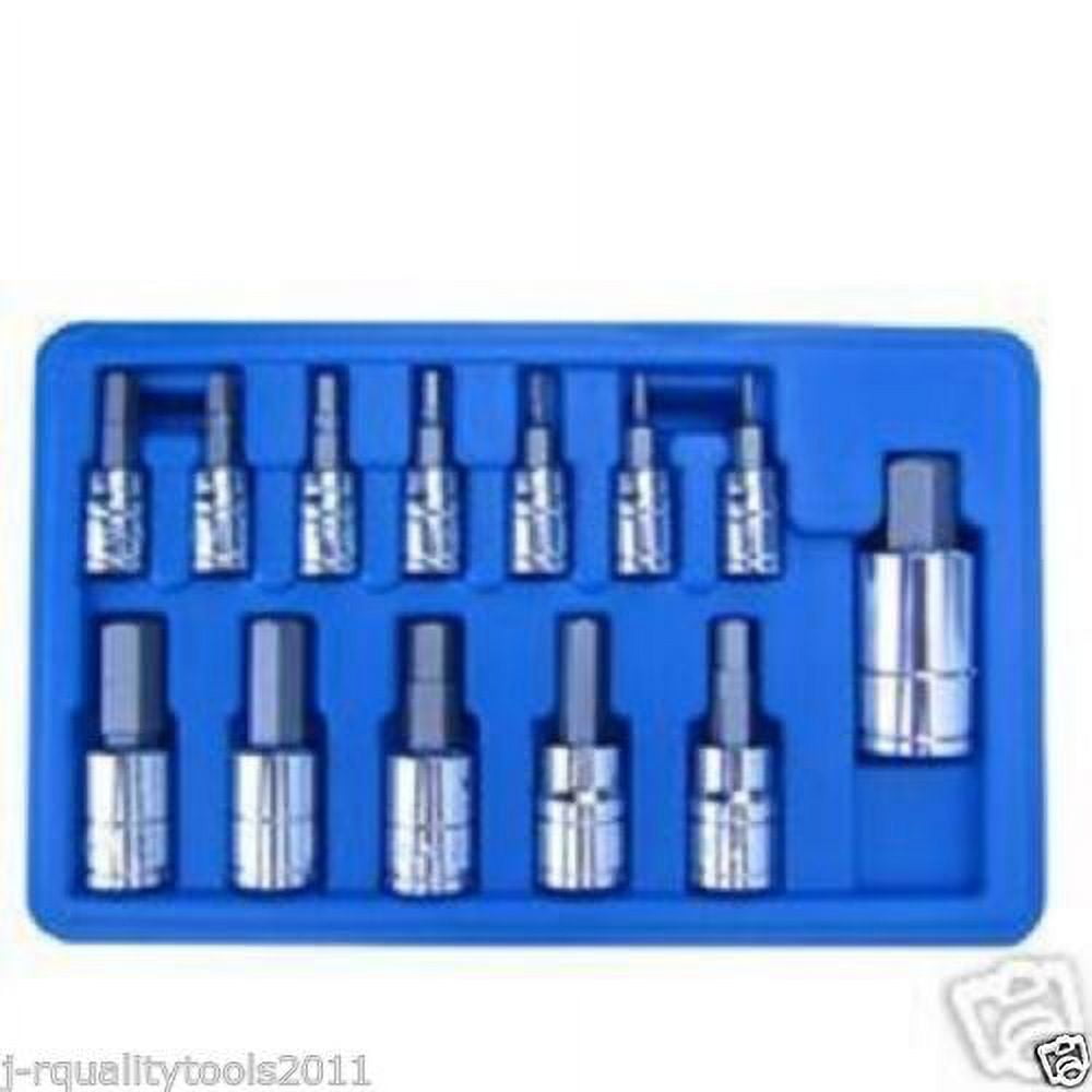 Walmart 13 Pc Long Metric MM Hex Allen Bit Socket Set by Tools ...