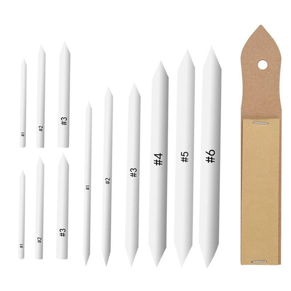 13 PCS Blending Stumps Paper Art Blenders with Sandpaper Pencil ...