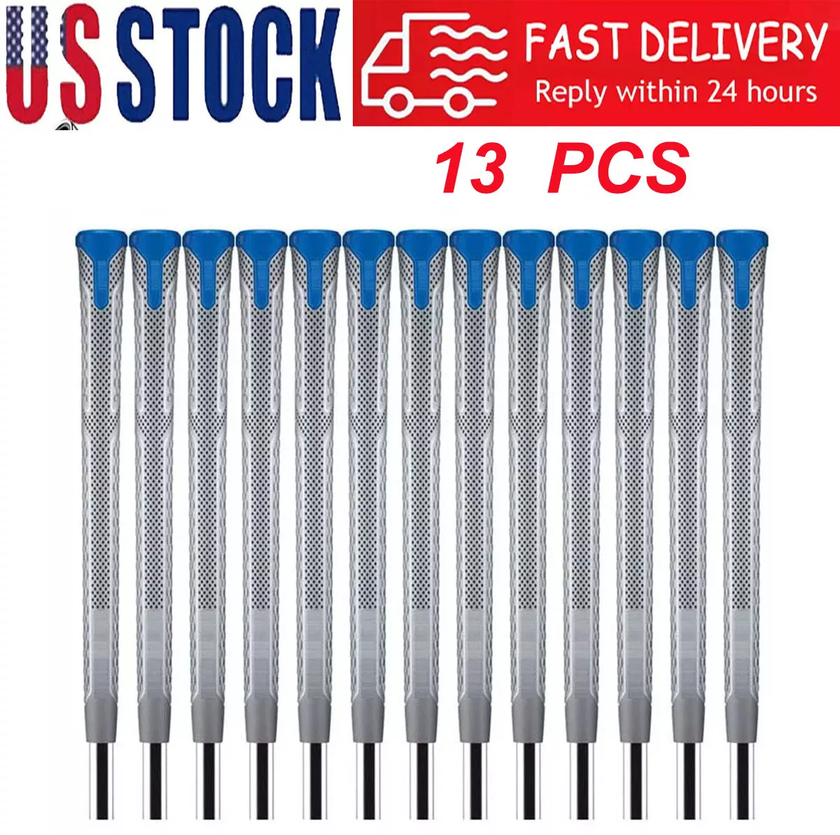 13 PCS Gray Golf Grip CPX TPE Rubber Golf Club Grip Anti-Slip Standard ...