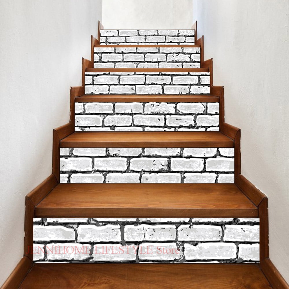 13 PCS Landscape Staircase Upholstery Stairway Decal Stickers Self ...