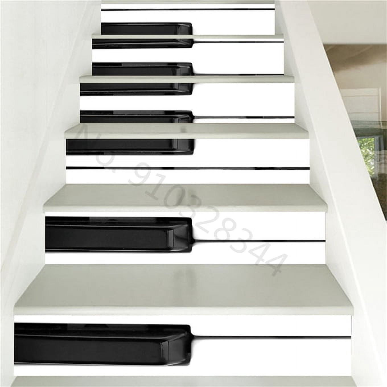 13 PCS White Grey Staircase Upholstery Stairway Decal Stickers Self ...