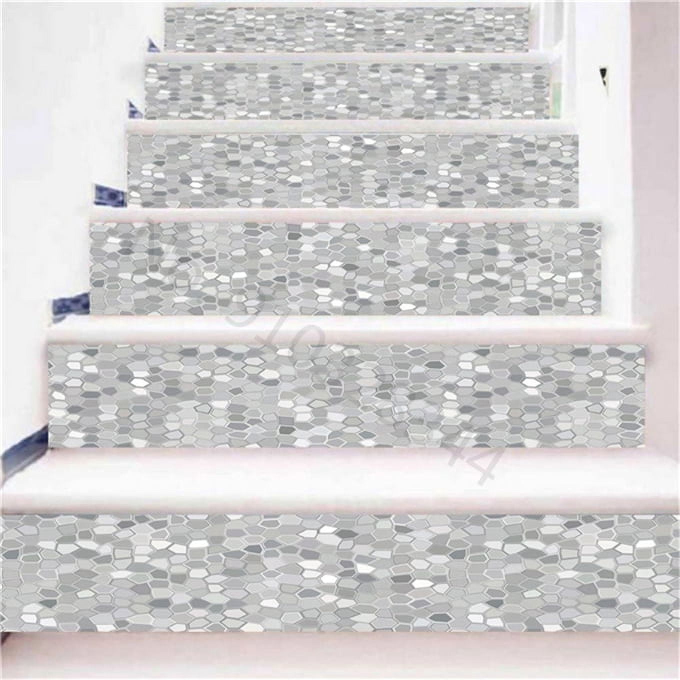 13 PCS White Grey Staircase Upholstery Stairway Decal Stickers Self ...