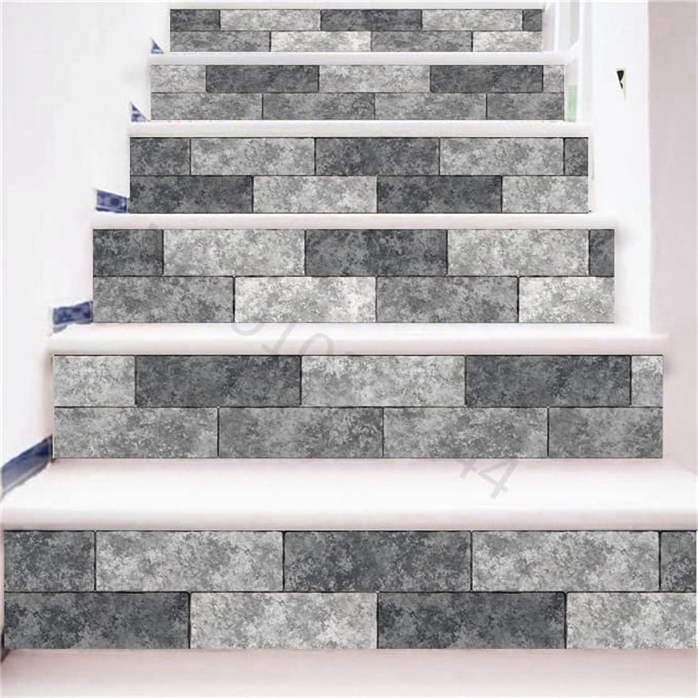 13 PCS White Grey Staircase Upholstery Stairway Decal Stickers Self ...