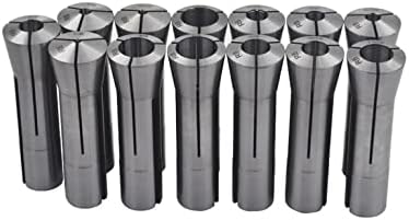 13-Pack Precision R8 Collets Set Mill Collets Set 1/8-7/8In Mill Chuck ...