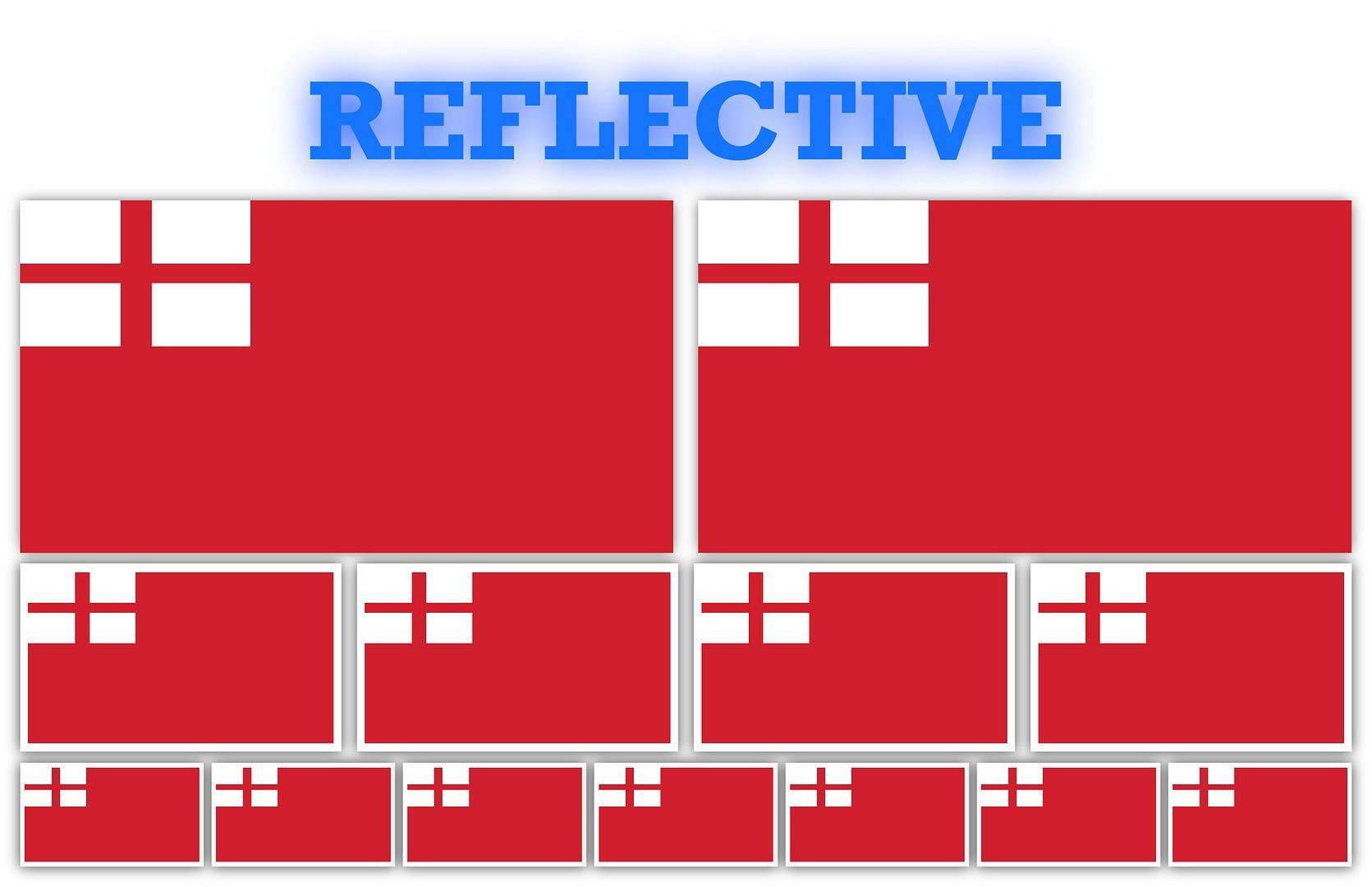 13 Pack Saybrook Militia Flags | (x2) 4x2 inch, (x4) 2x1 inch, (x7) 1x ...