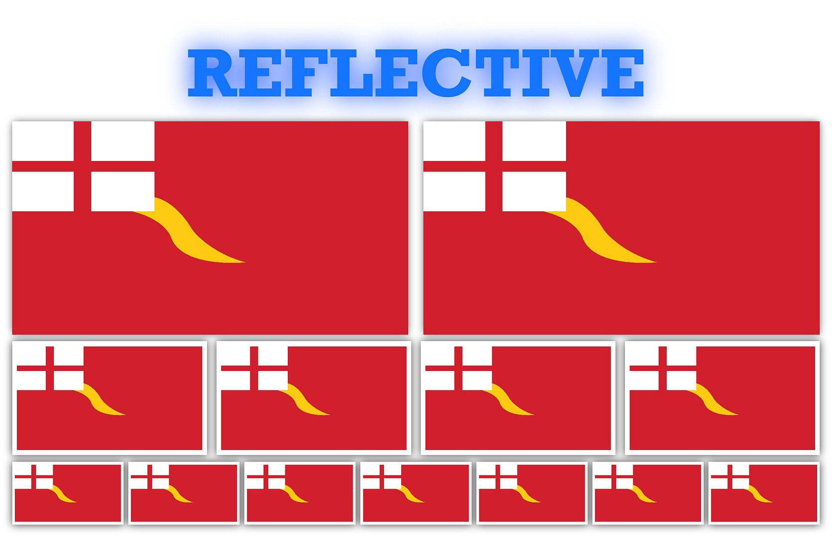 13 Pack Suffolk County Regiment MG Flags | (x2) 4x2 inch, (x4) 2x1 inch ...