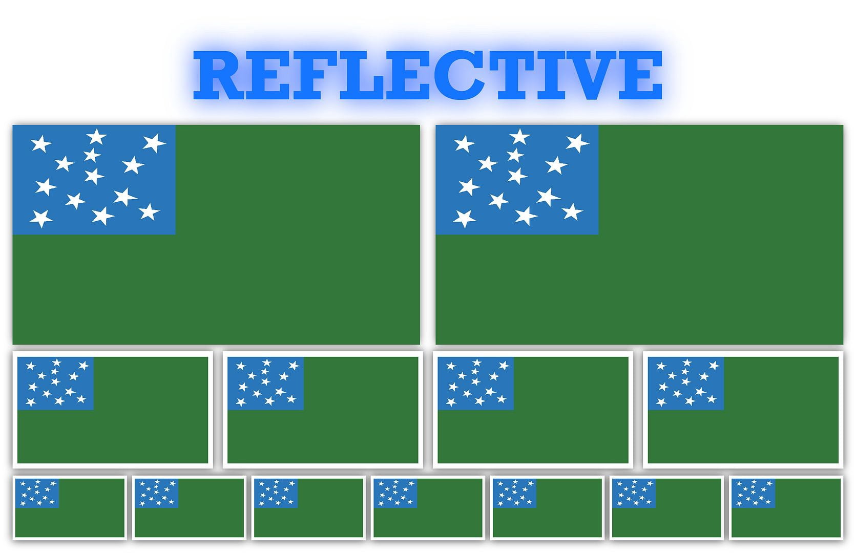 13 Pack the Vermont Republic Flags | (x2) 4x2 inch, (x4) 2x1 inch, (x7 ...