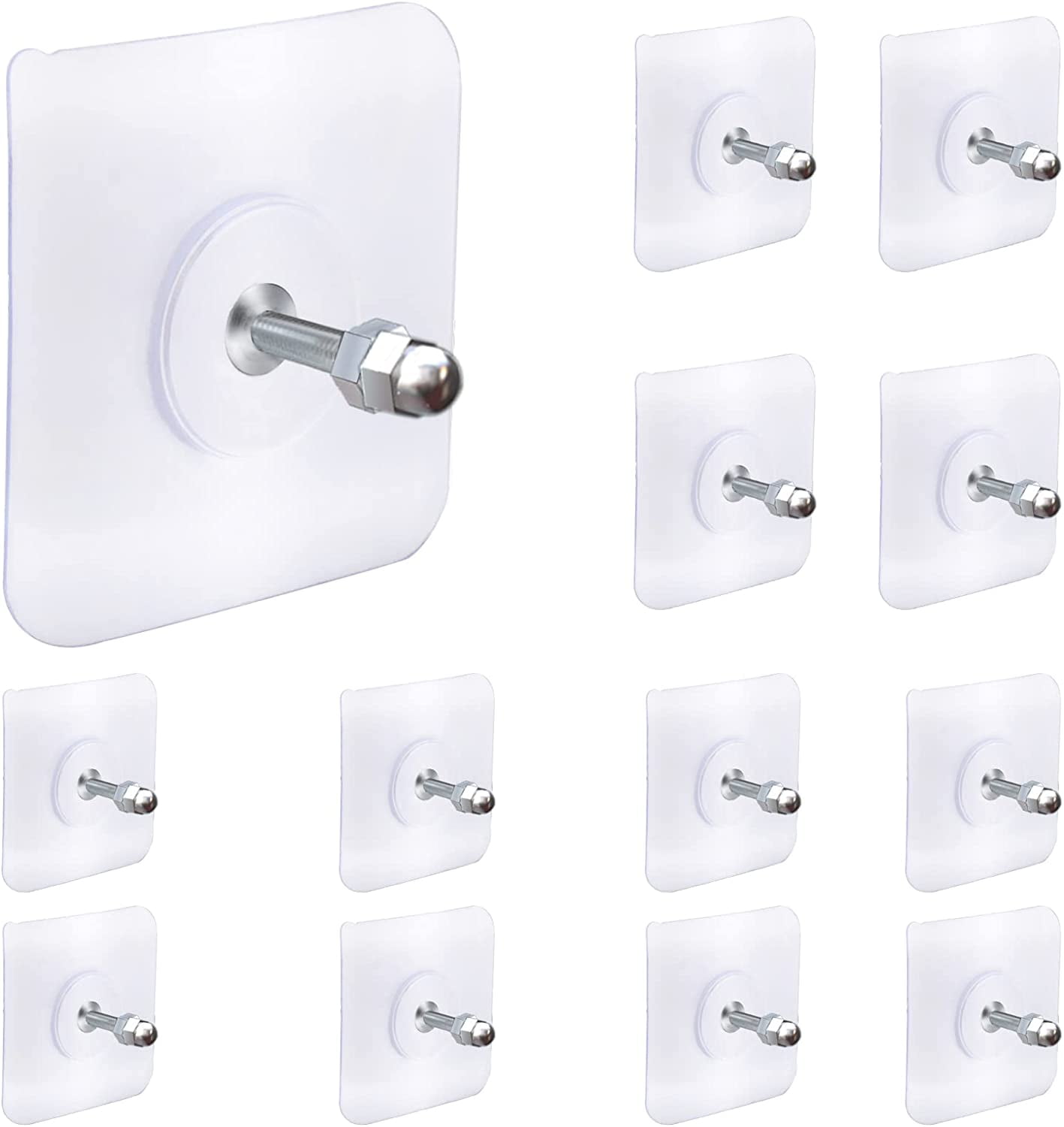 13 Pack Wall Hooks for Hanging,Screw Free Sticker for Mount Wall Shelf ...
